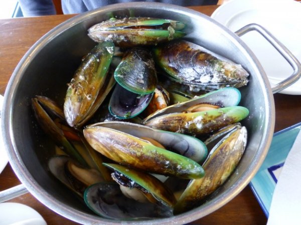 The Mussel Pot, New Zealand: Eating Green-Lipped Mussels