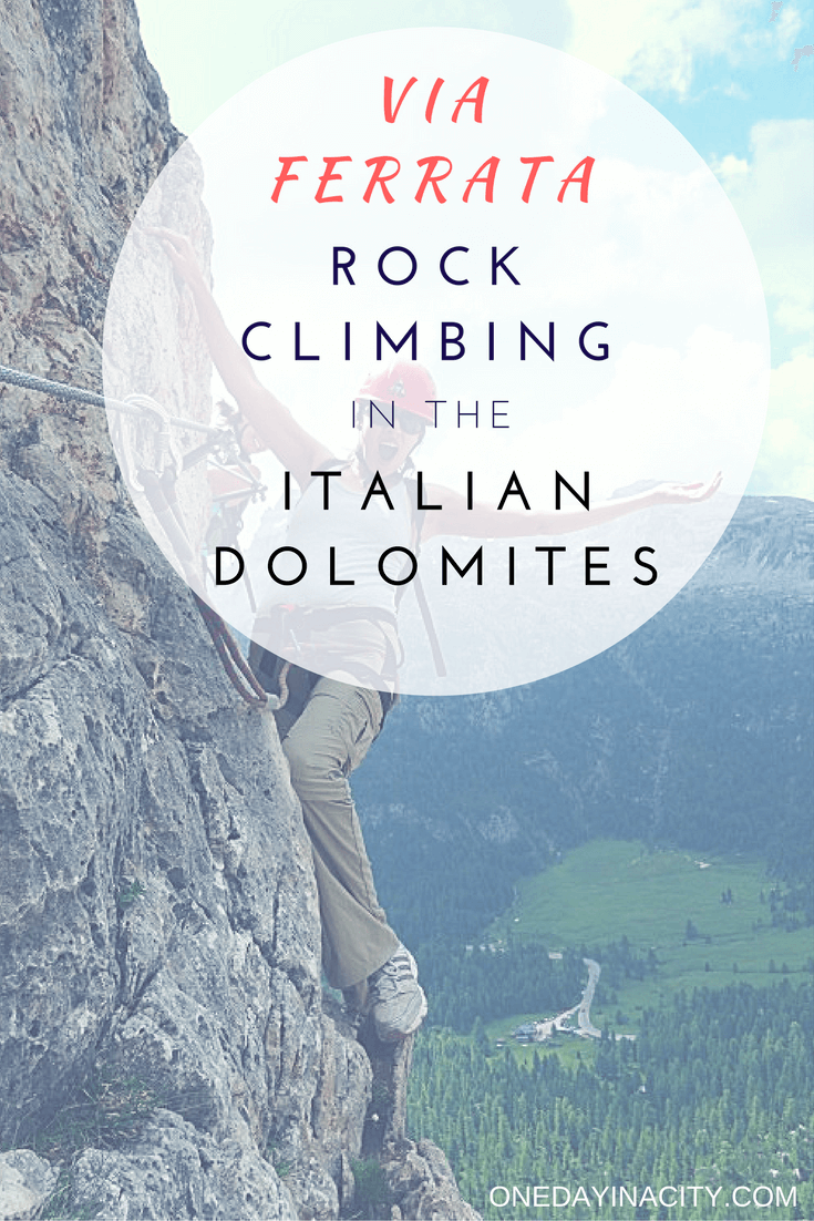 Climbing the degli Alpini Via Ferrata in the Dolomites
